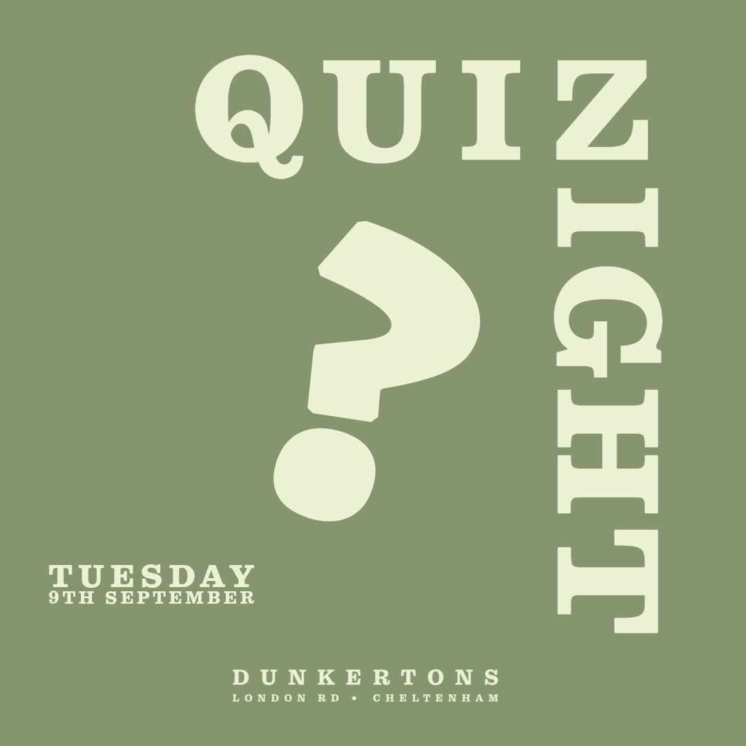 Quiz Night - Tuesday 9th September – Dunkertons Cider